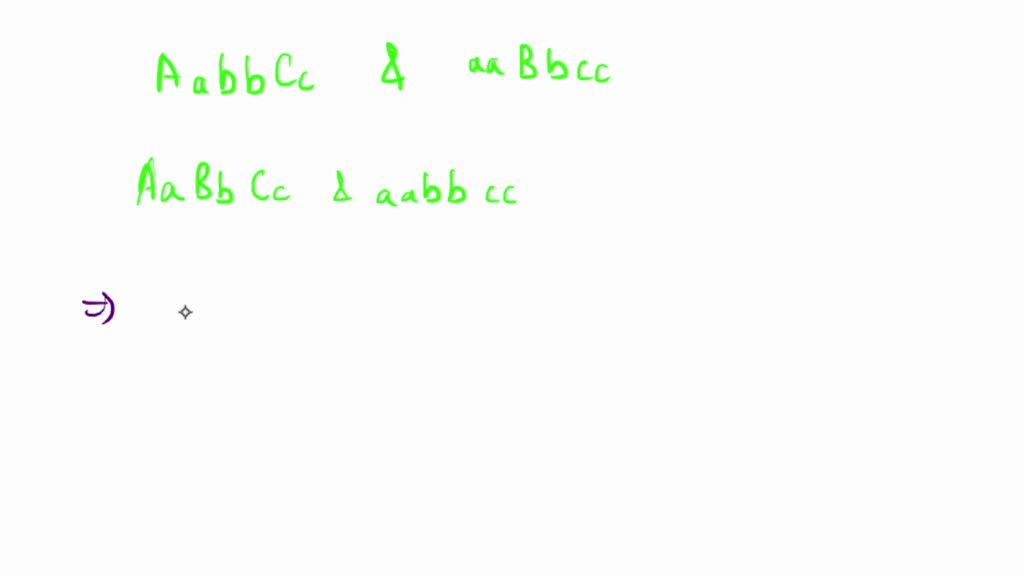 SOLVED: You carry out a three point testcross of the genes A B and C ...