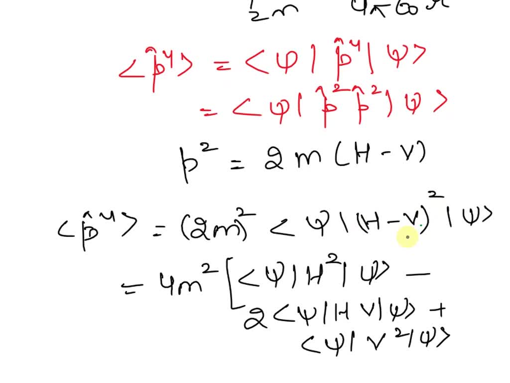 Solved 1 Exercise Calculate The Expectation Value Of P4 In A