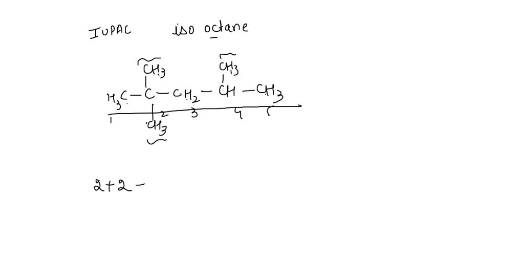 SOLVED: The following compound, known commonly as isooctane, is used as ...