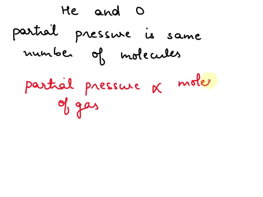 SOLVED: Suppose a mixture contains helium and oxygen gases. If the ...