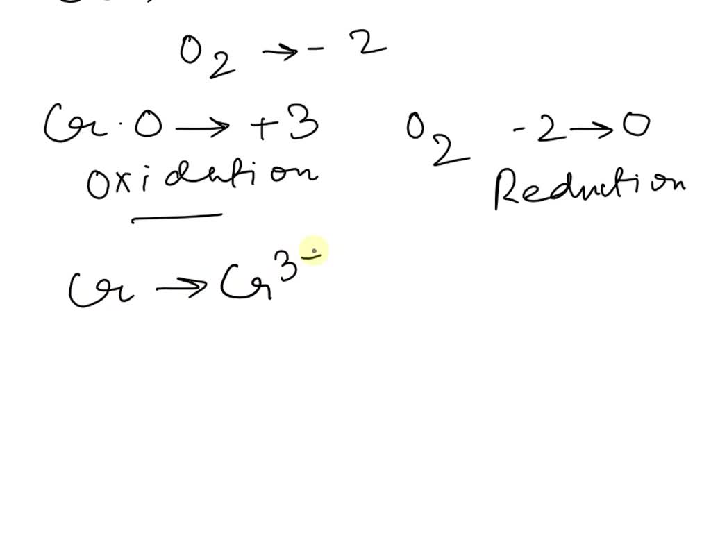 SOLVED: Cr dissolves in 1 M H2Cr2O7. Write a balanced redox equation ...