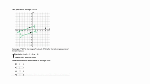 3) Rotate the rectangle shown, 30° CCW about the line EF and...