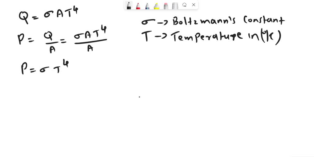 SOLVED: For a body emitting blackbody radiation, the total power ...