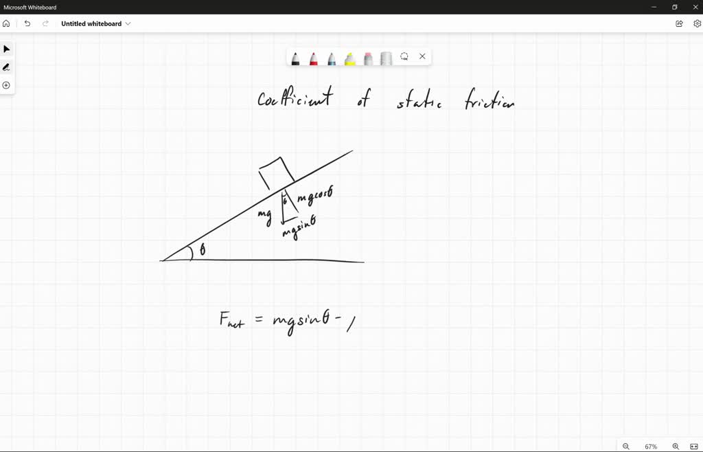 Solved How Do You Find The Coefficient Of Static Friction Between Two