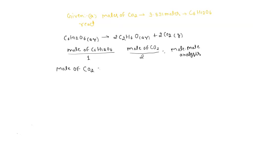 SOLVED: Consider the following (unbalanced) reaction: C6H12O6(s) â ...