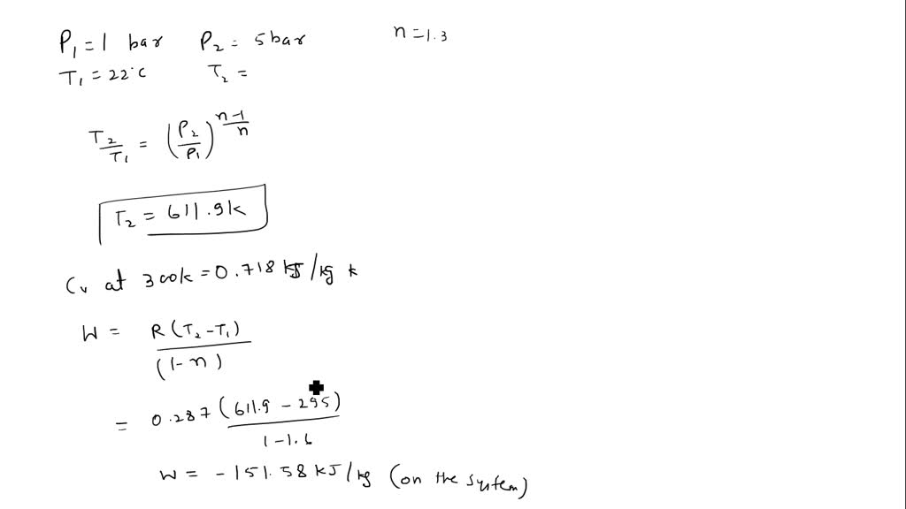 SOLVED: 'Air undergoes a polytropic process in a piston-cylinder ...
