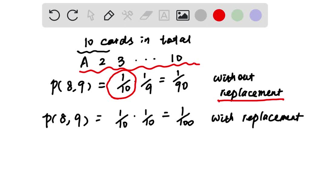 SOLVED: Consider the experiment of drawing two cards without ...
