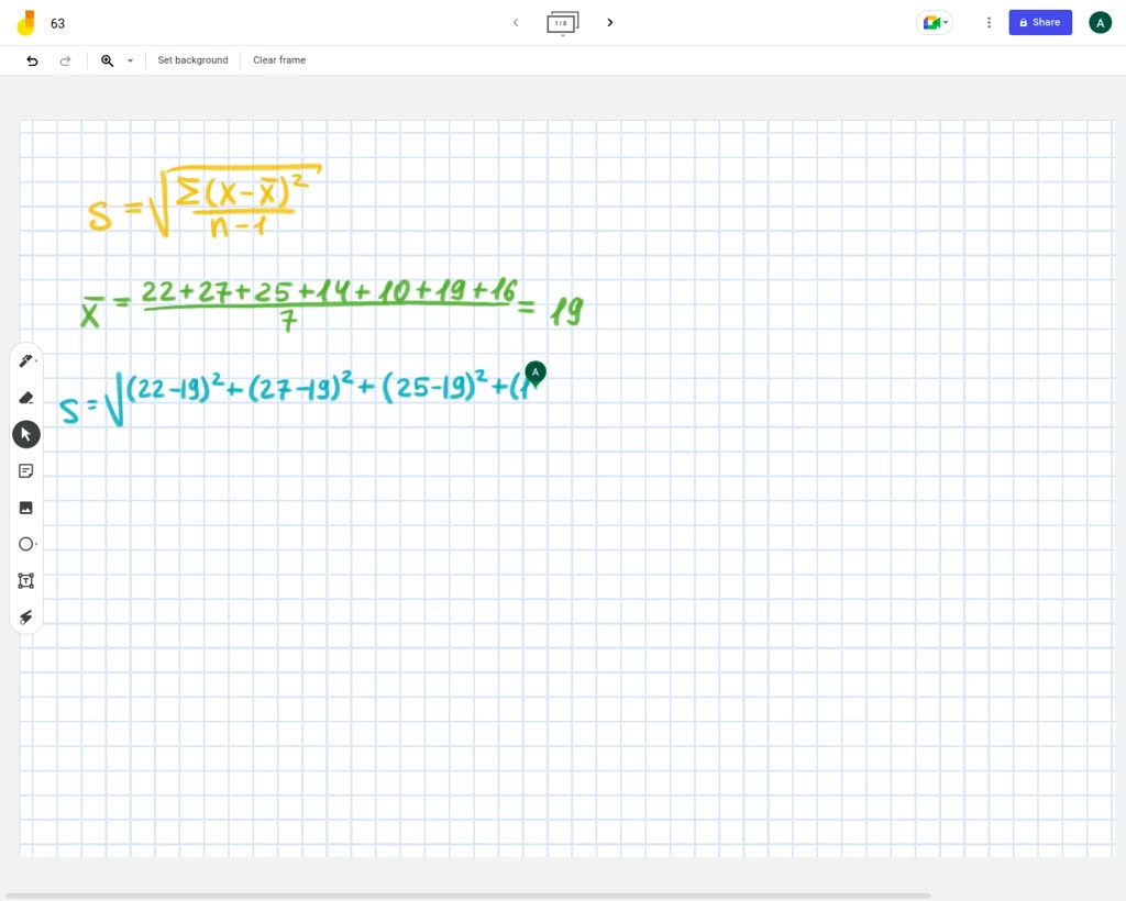 SOLVED: Calculate the sample standard deviation of the quantitative data shown. Round to two ...