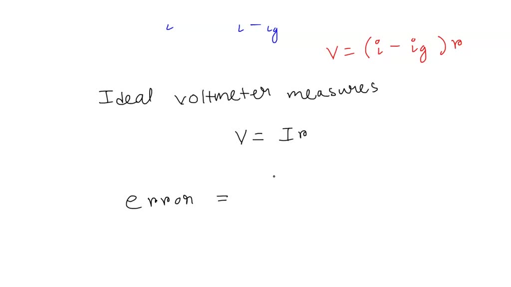 SOLVED: The percentage error in measuring the voltage across a resistor ...