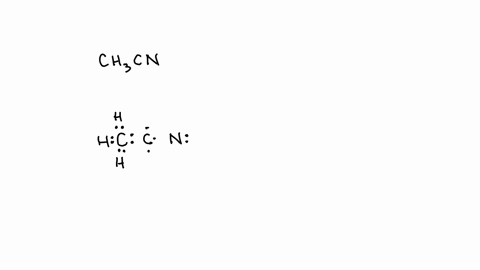 4 consider the methyl cyanide molecule ch3cn i draw the lewis structure ...