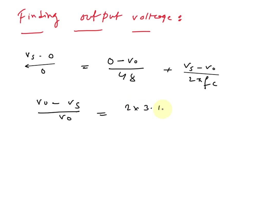 SOLVED: The input to the circuit shown in Fig. 2. is the voltage of the voltage source vi(t ...