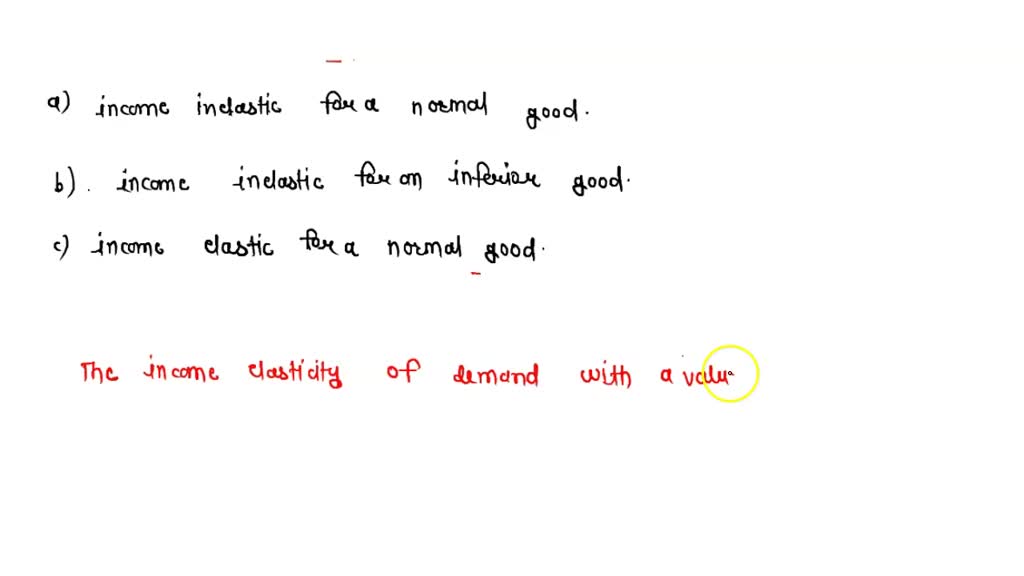 SOLVED: What's the difference between normal goods and inferior goods ...