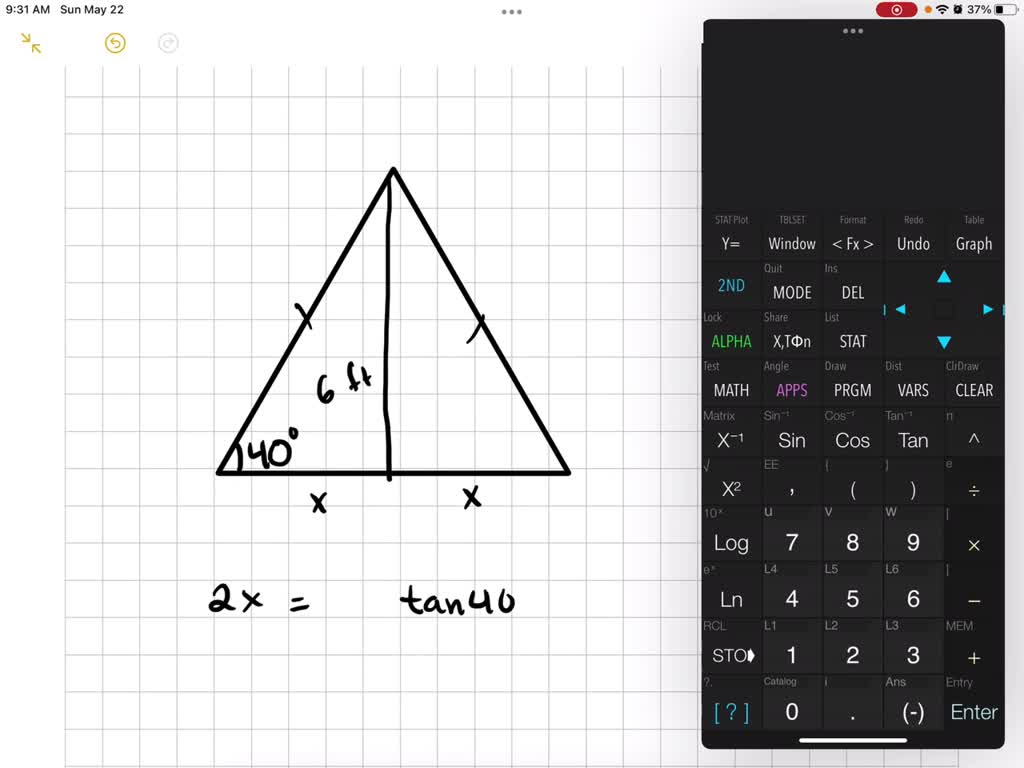 SOLVED: A square-based pyramid tent has a centre pole 1.6m high, and ...