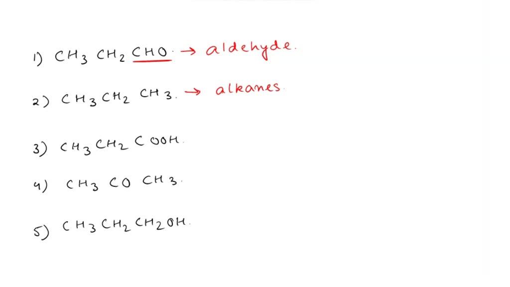 SOLVED: 10 Match the structures with names of the classes of organic ...