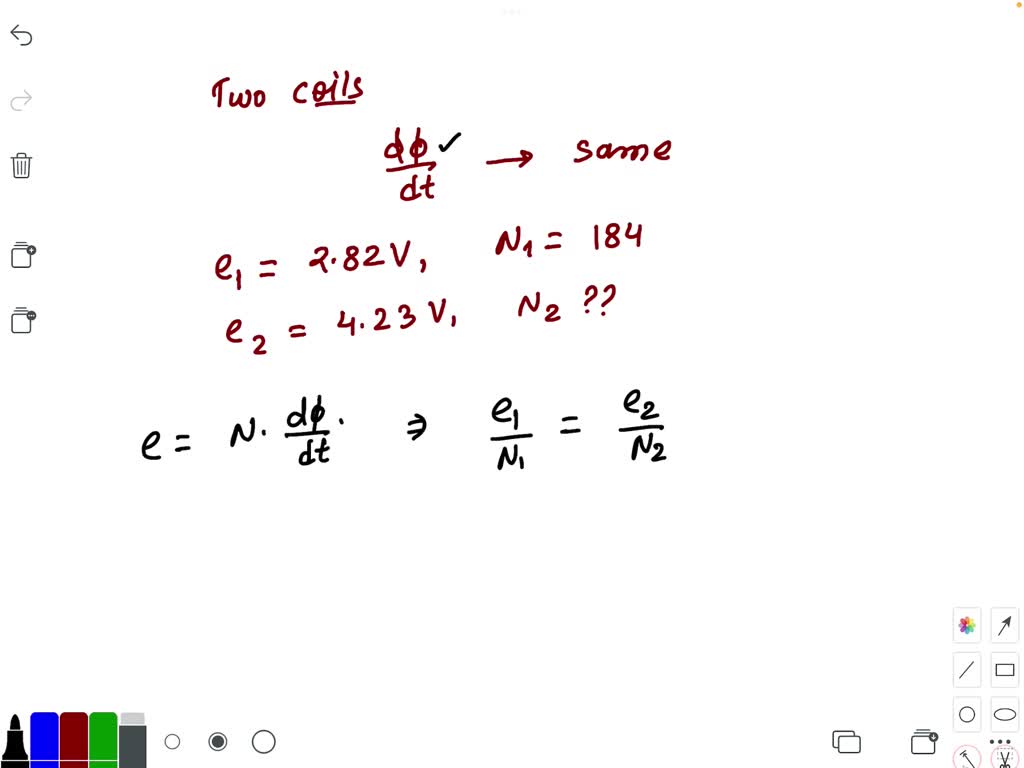 SOLVED:In each of two coils the rate of change of the magnetic flux in ...