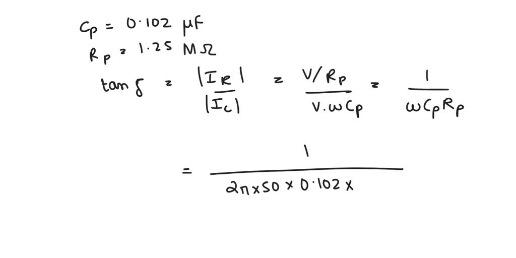 SOLVED: A lossy capacitor Cx, rated for operation at 5 kV, 50 Hz, is ...