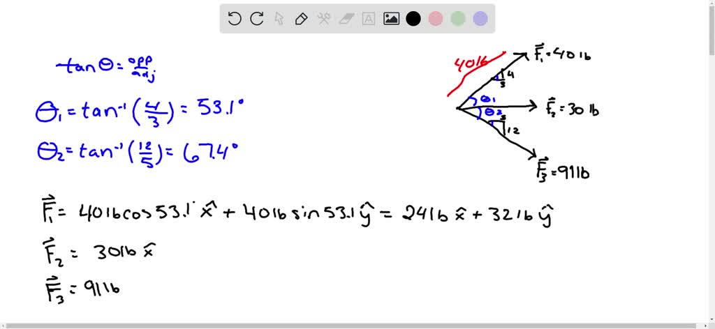 Solved 2 44 Determine The Magnitude Of The Resultant Force And Its