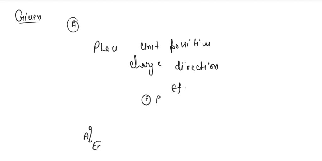 SOLVED: Sketch the direction of the net electric field due to the two charges at point C. Draw ...