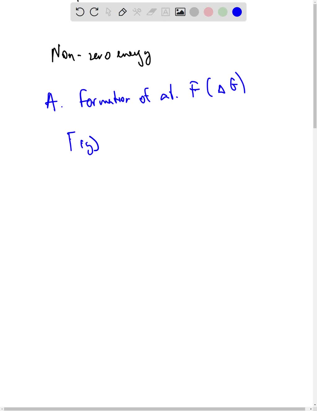 SOLVED: The standard molar Gibbs free energy of formation for oxygen ...