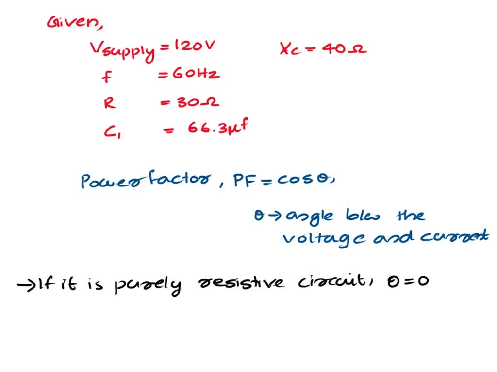 SOLVED: Texts: the capacitance Question 13 An inductive load has a real power P = 50 kW and a ...