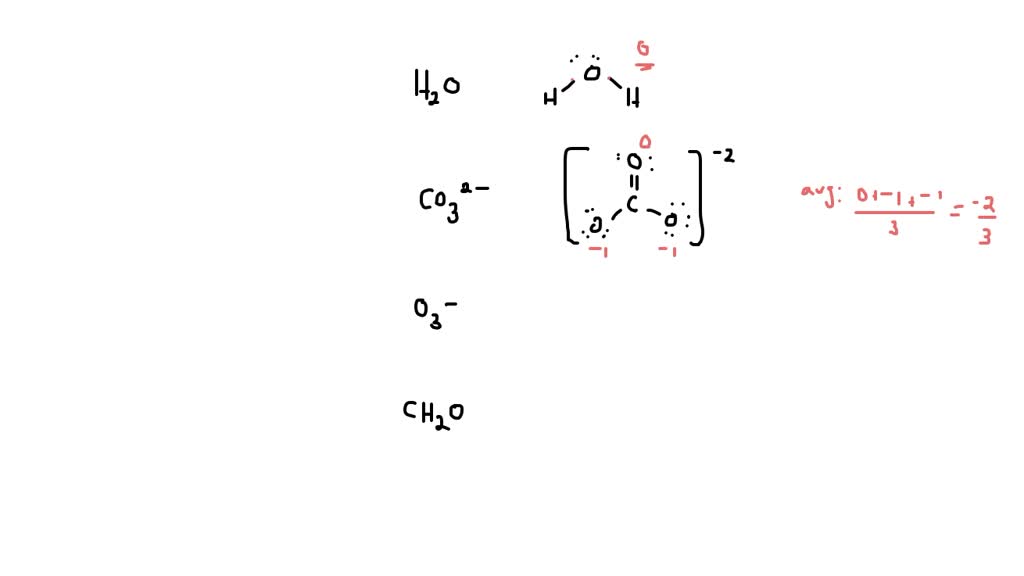 SOLVED: Which of the following molecules contains the oxygen atoms with ...