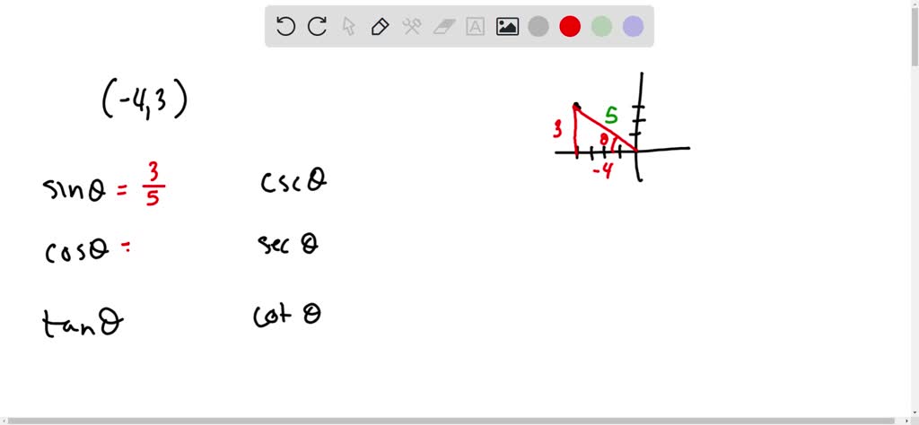SOLVED: 'The terminal side of Oin standard position 2. Find the exact ...