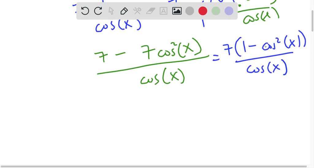 SOLVED: Verify the identity by converting the left side into sines and cosines. (Simplify at ...
