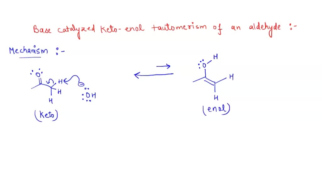 SOLVED: Question 1 the final tautomerization; keto-( enol for acid ...