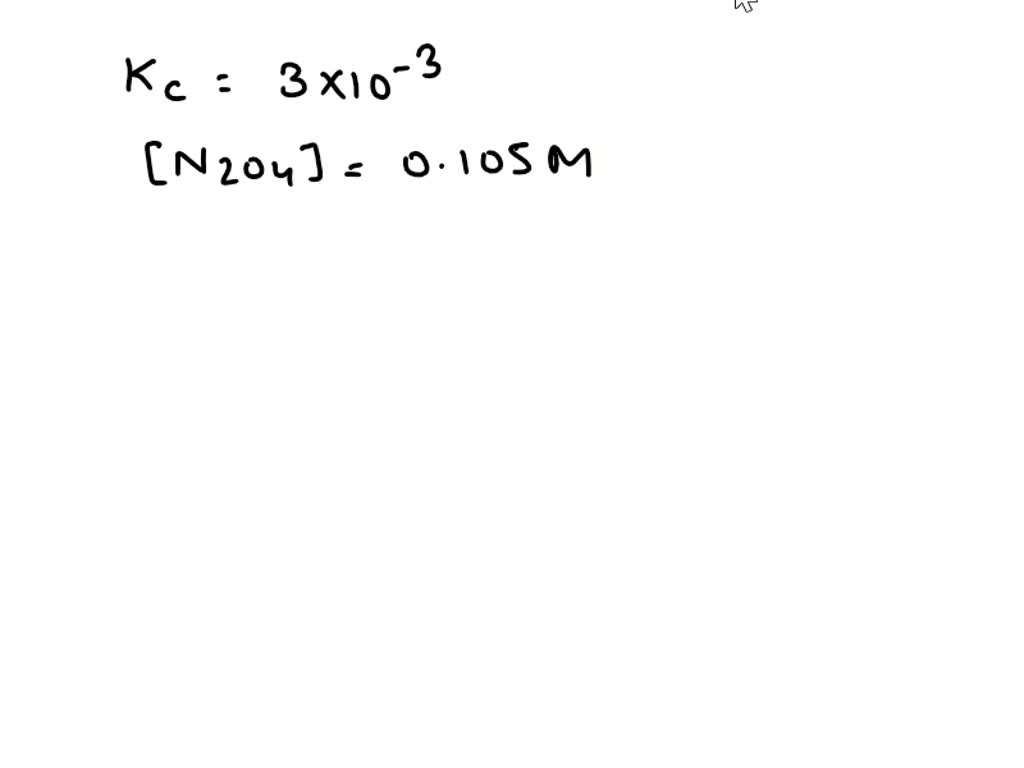 SOLVED: Use the following reaction to answer the question below: N2O4 ...