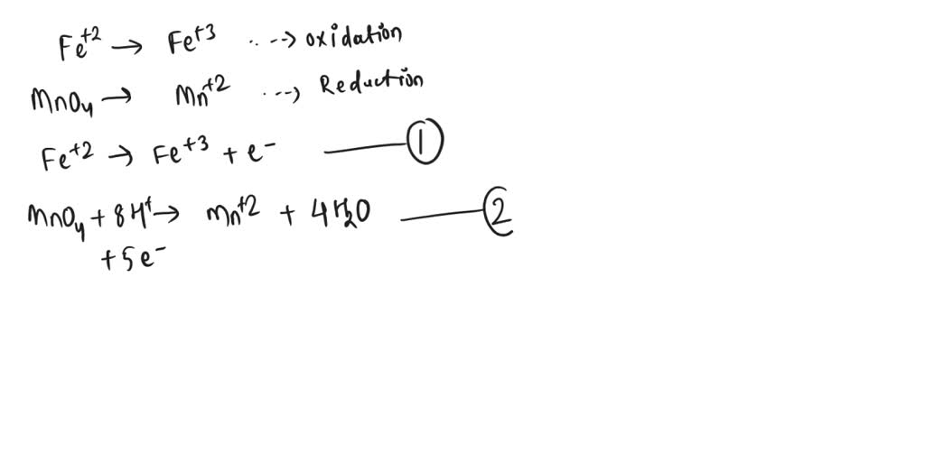 Please balance the following redox reactions in acidic conditions: Cr2O7^2- + Fe2+ -> Cr3+ + Fe3 ...