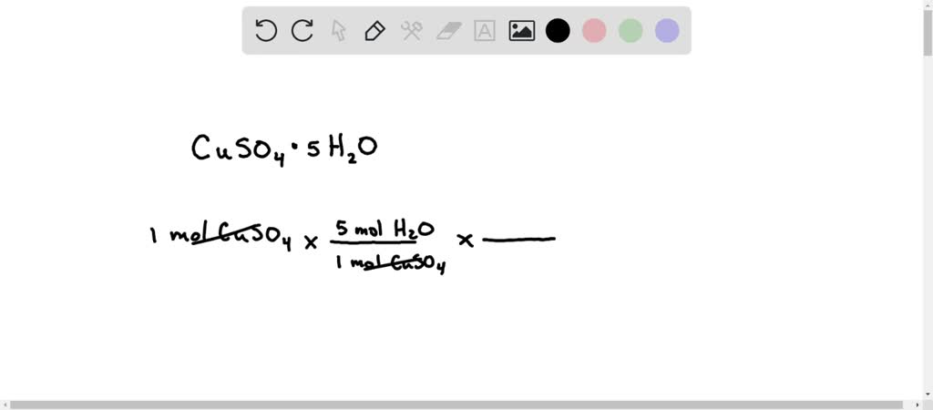 SOLVED: If anhydrous CuSO4 is exposed to water vapor, the anhydrous ...