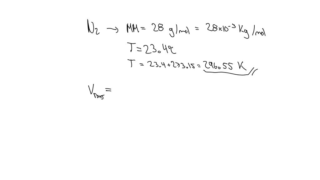 SOLVED: Calculate the most probable velocity for a molecule in a sample ...