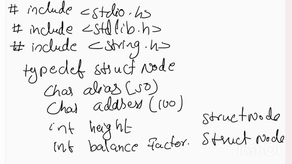 SOLVED: An AVL tree (Georgy Adelson-Velsky and Landis' tree, named ...