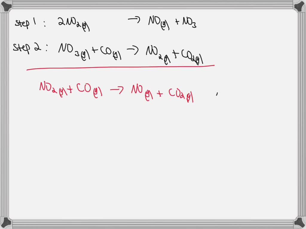SOLVED: Shown below is a two-step reaction mechanism is proposed for a ...