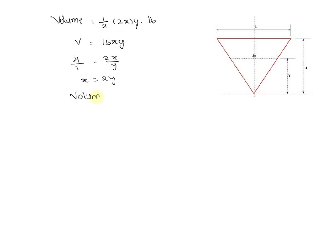 SOLVED: A trough is 16 ft long and its ends have the shape of isosceles ...