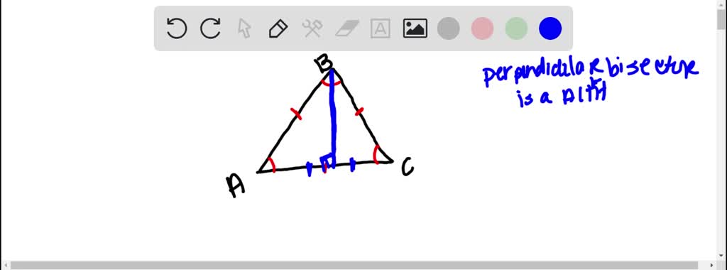 SOLVED: Show that in an equilateral triangle ABC the following are all ...