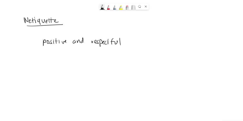 SOLVED: poster showing the netiquette rules with examples on how you ...