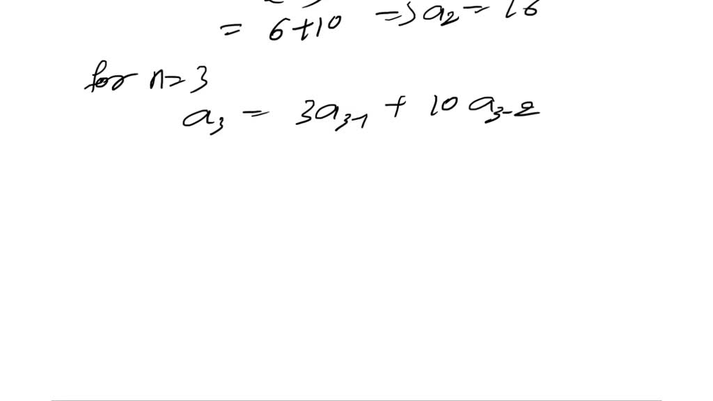 SOLVED: 3. Consider the sequence (an)n>o defined by the recurrence an+2 ...