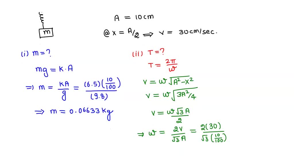 SOLVED: 10) Block A (600 grams; is connected to a spring with spring ...