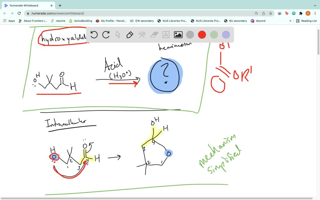 SOLVED: Draw the cyclic hemiacetal that is formed when the following ...
