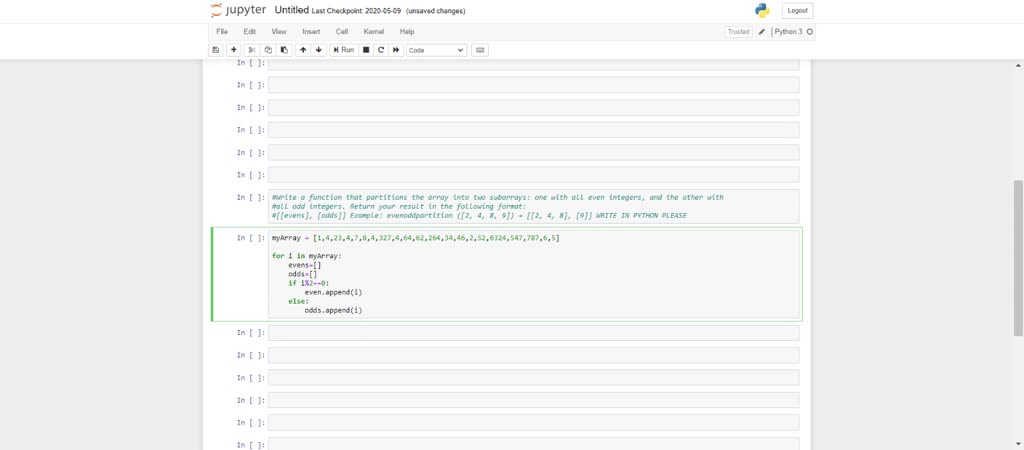 Solved Write An Alp To Separate Odd And Even Numbers From Given Array And Find The Largest 1948