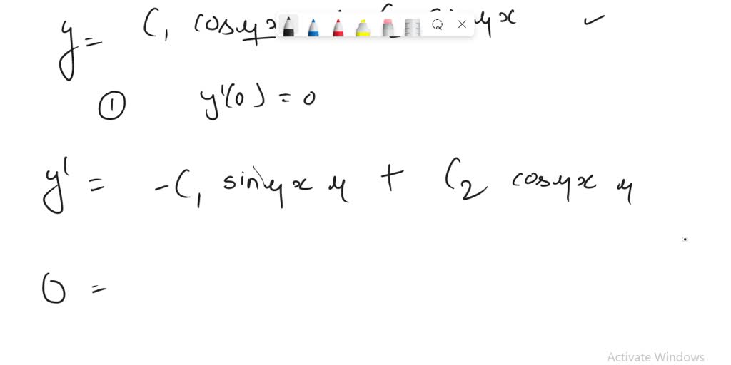 Solved Find The Eigenvalues In And Eigenfunctions Ynx For The Given Boundary Value Problem
