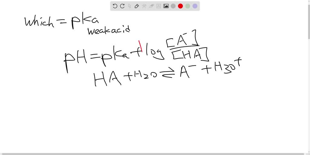 SOLVED: Match the following: choices: pKa + pKb pOH pH pKa pH pKa pKw ...