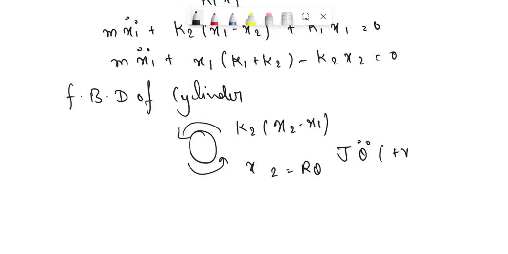 SOLVED: Derive complete sets of state-model equations for the system shown in Fig. P3.3 by using ...