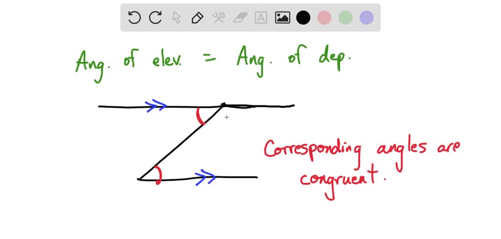 SOLVED: The angle of elevation is the angle above the horizontal that ...
