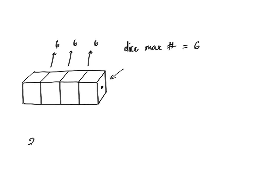 SOLVED: On a standard dice, the sum of the numbers of dots on opposite ...