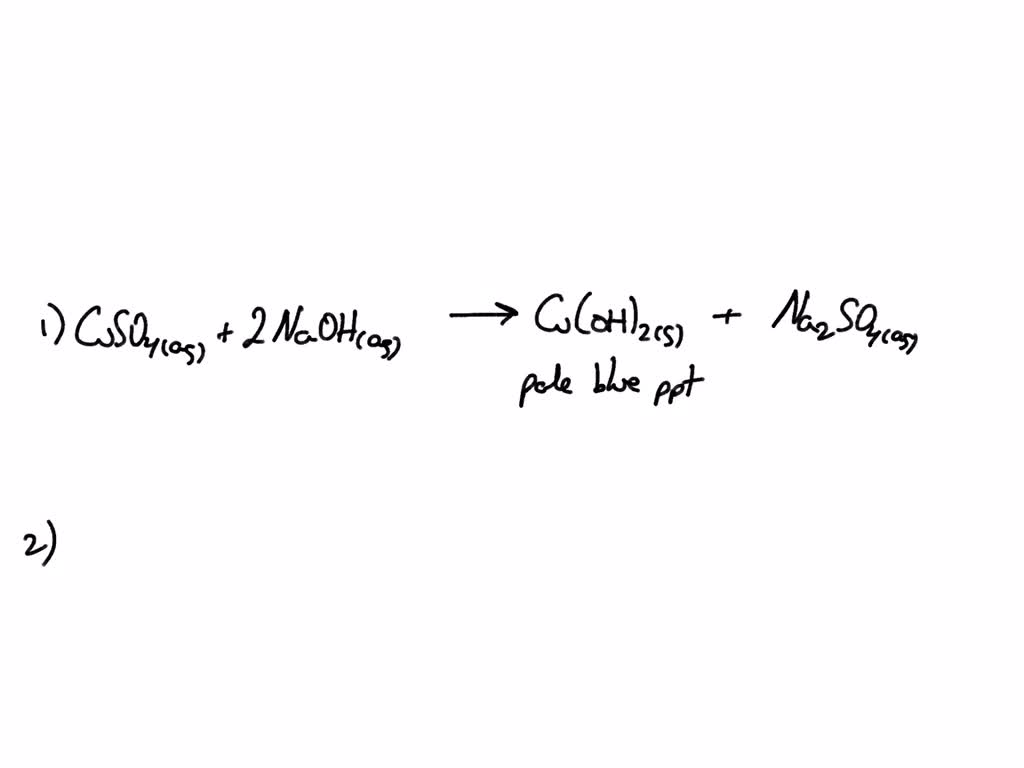 SOLVED: Give a balanced equation for the following: 1.A precipitation ...