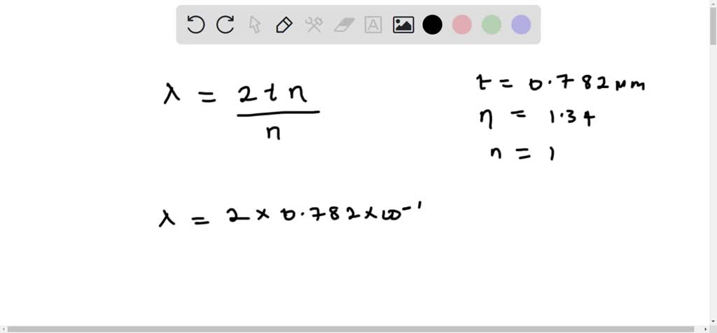 SOLVED: An interference filter has a dielectric layer (refractive index ...
