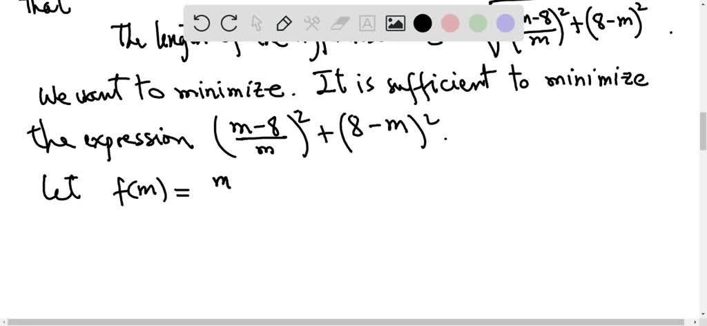 SOLVED: Minimum Length A right triangle in the first quadrant has the ...