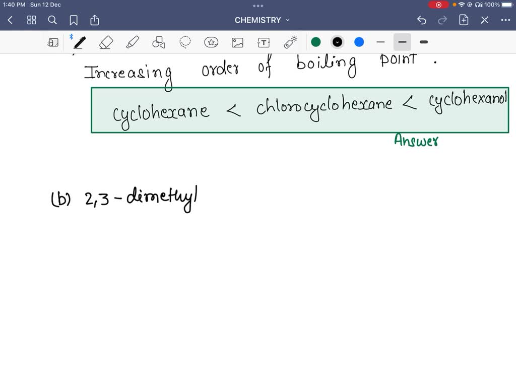 SOLVED: Rank each group of compounds in order of increasing boiling ... SOLVED: Rank each group of compounds in order of increasing boiling ...